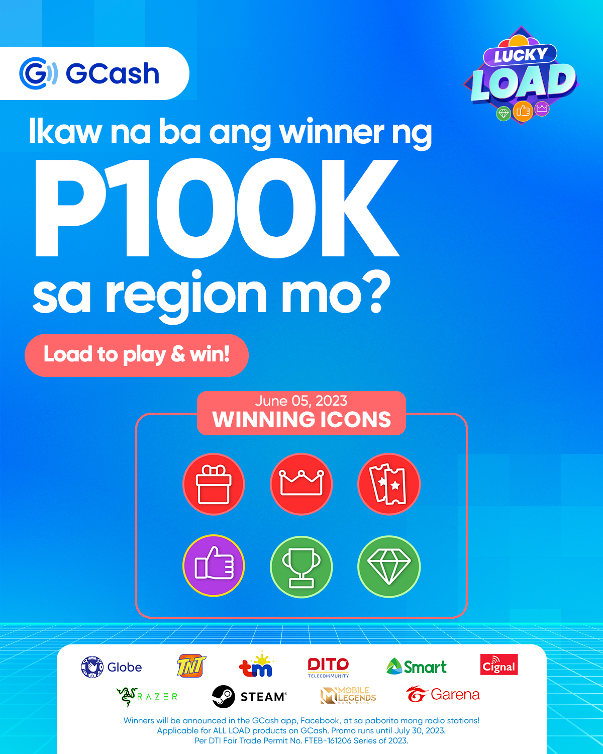 GCash on Twitter: "Isa ka ba sa naglaro ng GCash Lucky Load last week? Andito na ang 6 winning ...