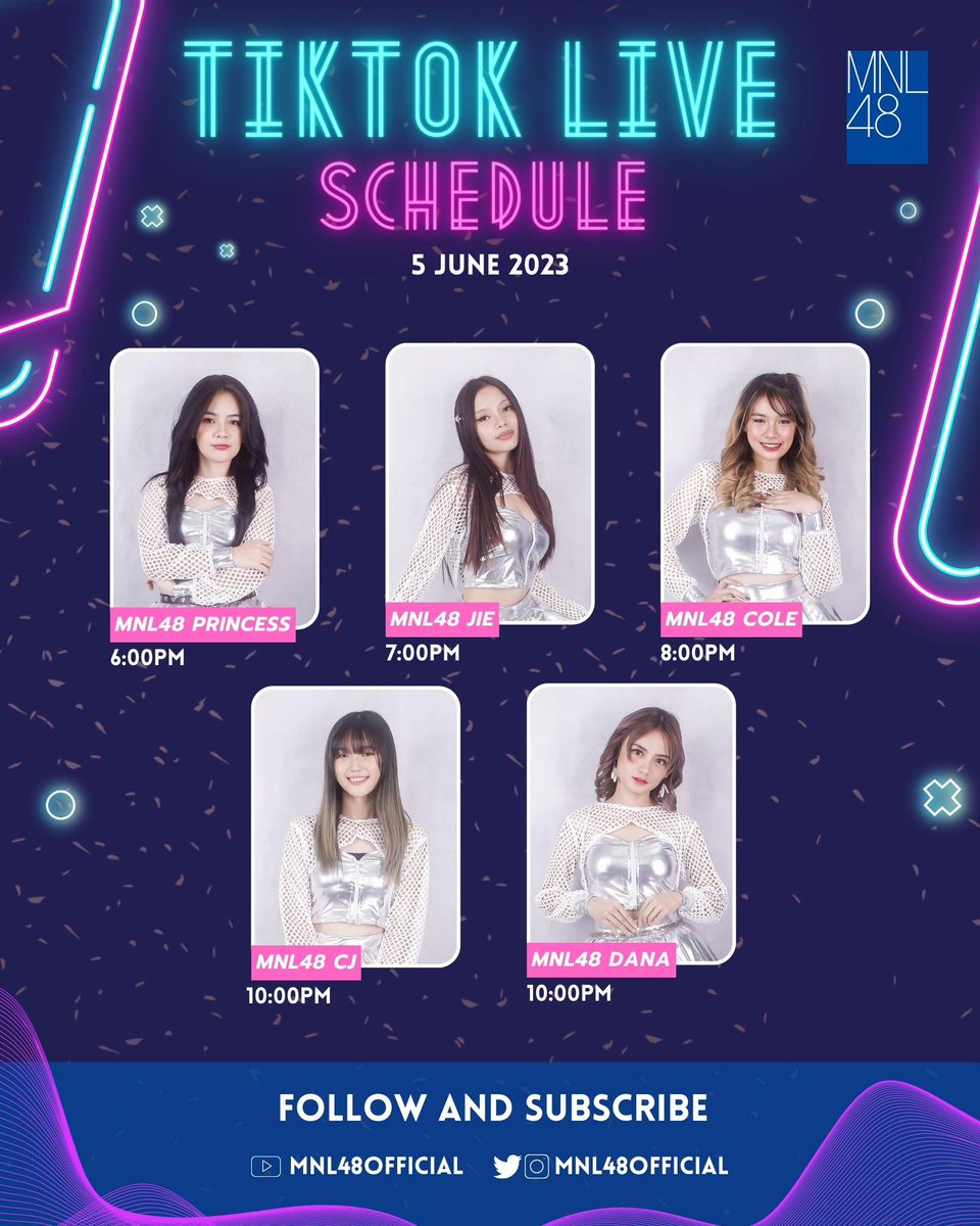 MNL48 on Twitter: "Happy Monday MNLoves! 💙 Join us for a Tiktok live tonight! #MNL48 Tiktok Live ...