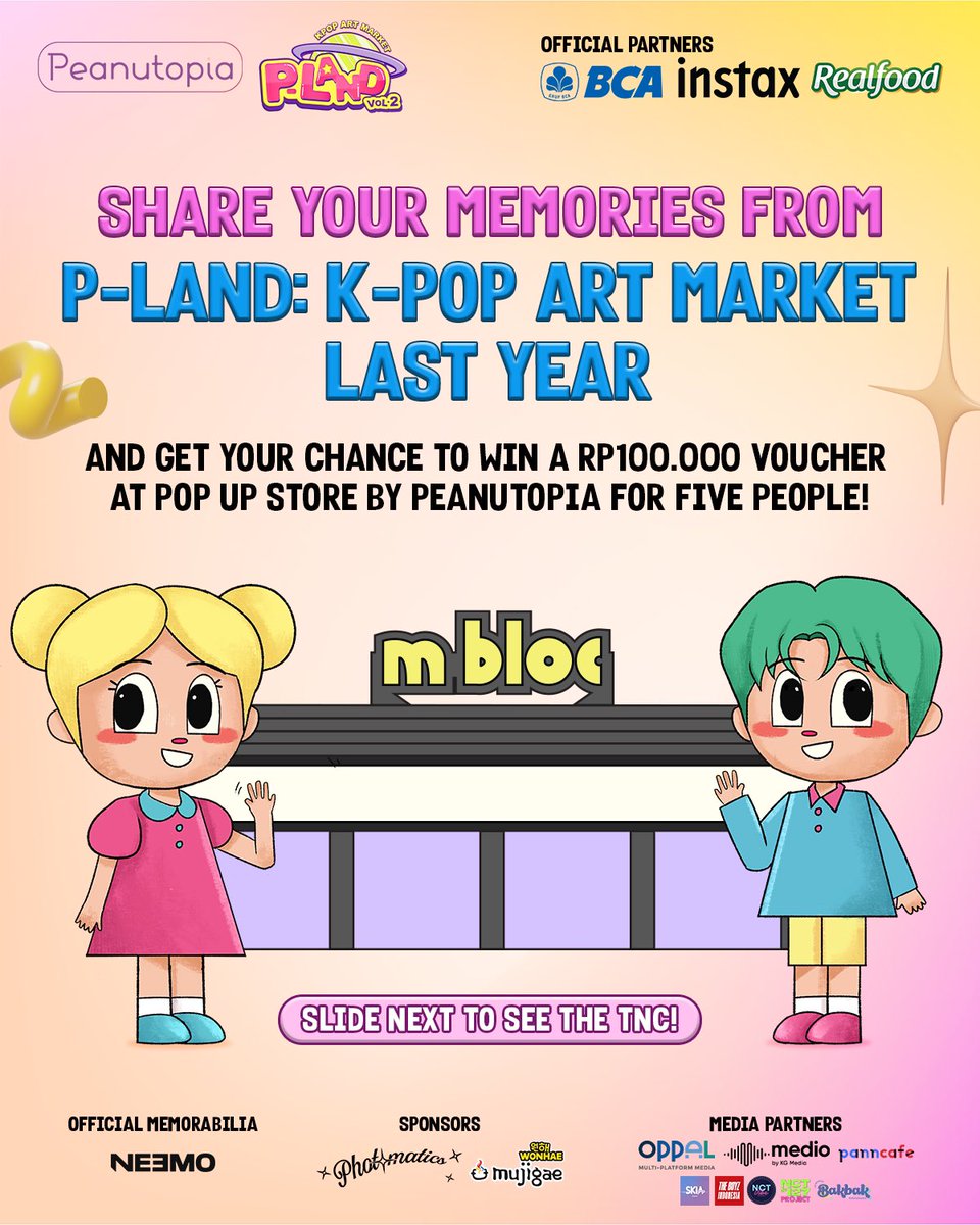 P-LAND Art Market on Twitter: "Wanna shop at Pop Up Store by Peanutopia at P-LAND Vol.2? Let's ...
