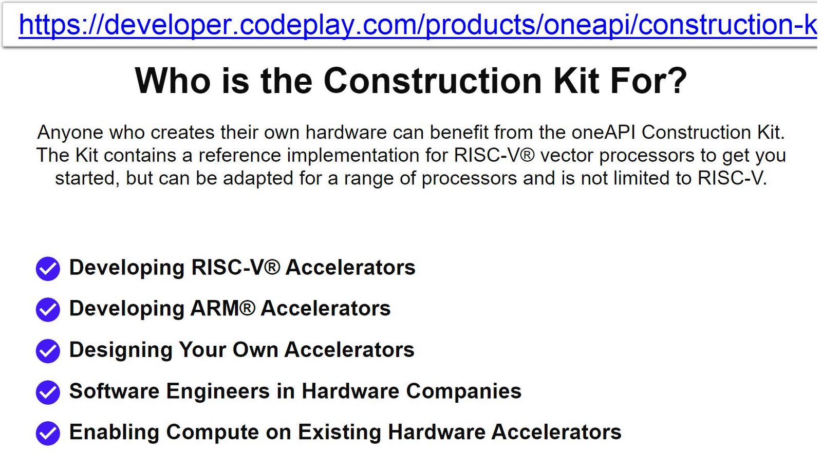 OGAWA, Tadashi on Twitter: "=> "Software First with the oneAPI Construction Kit", @codeplaysoft ...