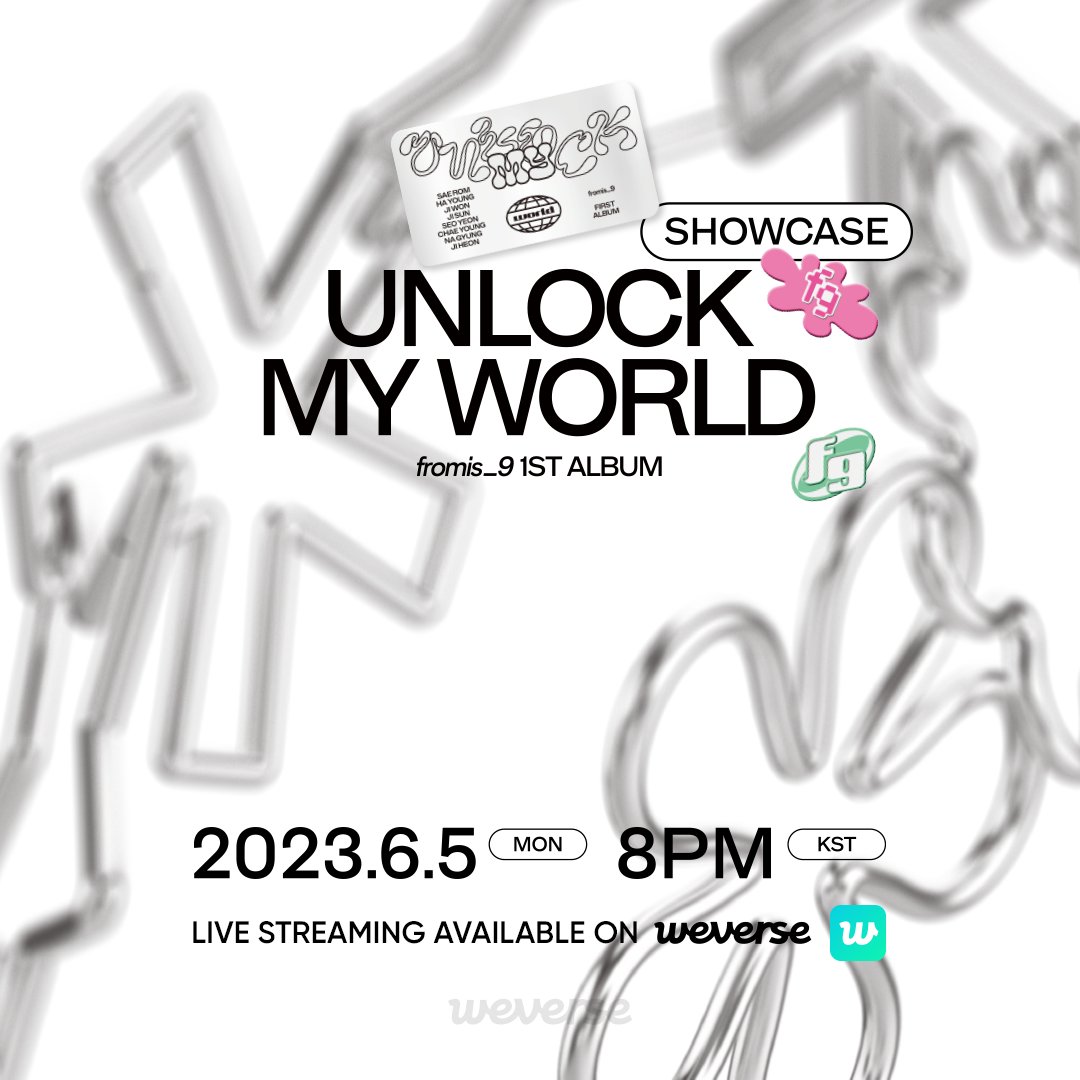 Weverse on Twitter: "[#Weverse_LIVE] fromis_9 1st Album [Unlock My World] SHOWCASE💗 The special ...