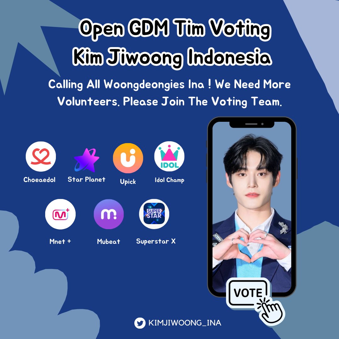 KIM JIWOONG INDONESIA on Twitter: "[📢] ANNOUNCEMENT‼️ Halo Woongdongies! Siap jadi tim sukses ...