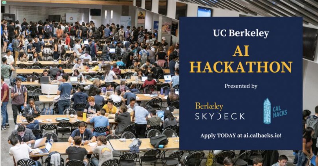 Berkeley | SkyDeck on Twitter: "UC Berkeley AI Hackathon is a monumental event no AI developer ...
