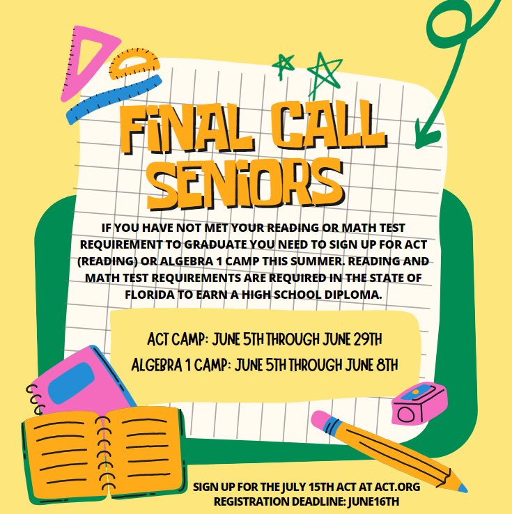 Ocoee High School on Twitter: "ACT: https://t.co/MkZEEmevn4 ALG1: https://t.co/hjLXma64zO https ...