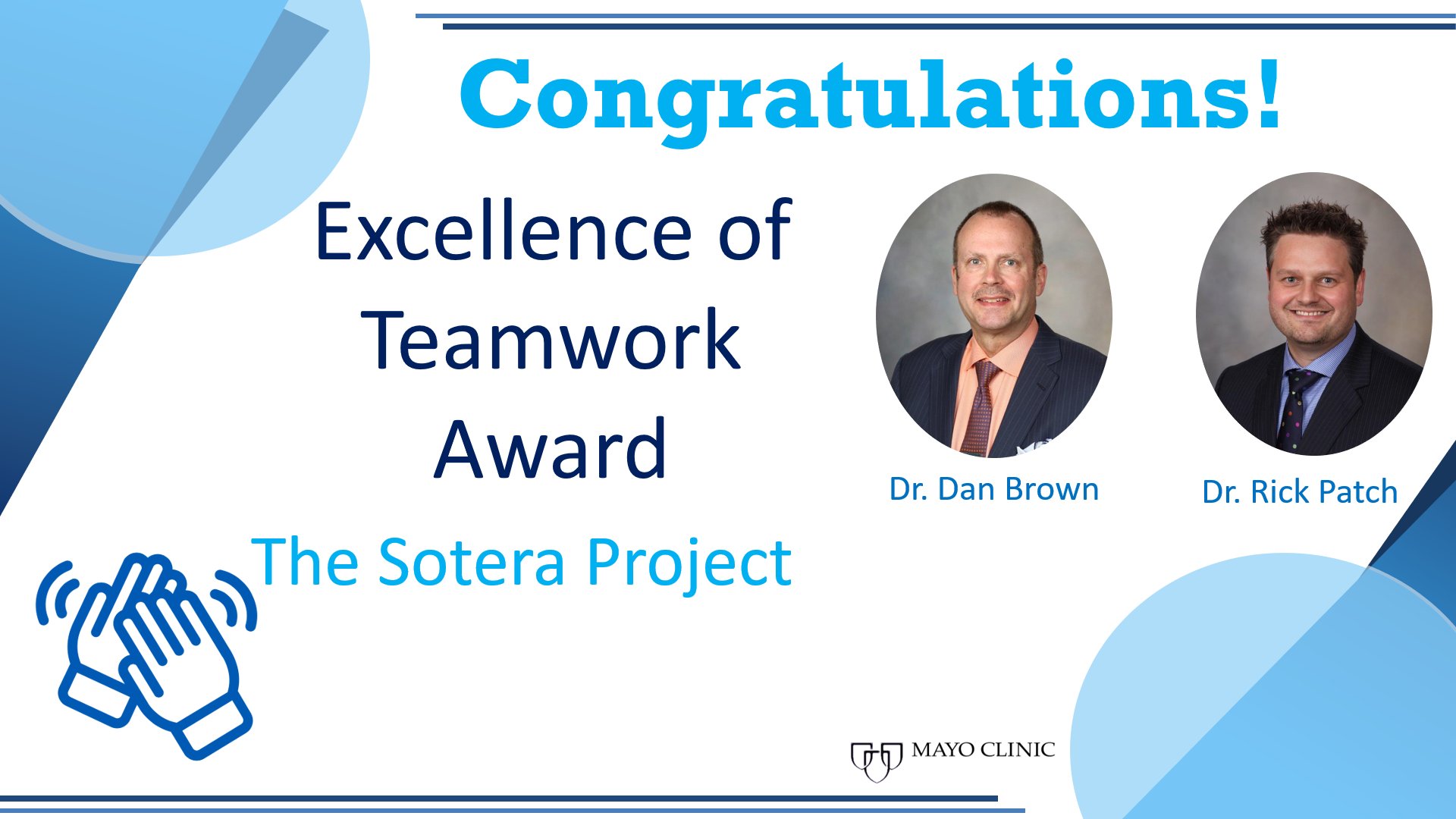 Congratulations Teamwork