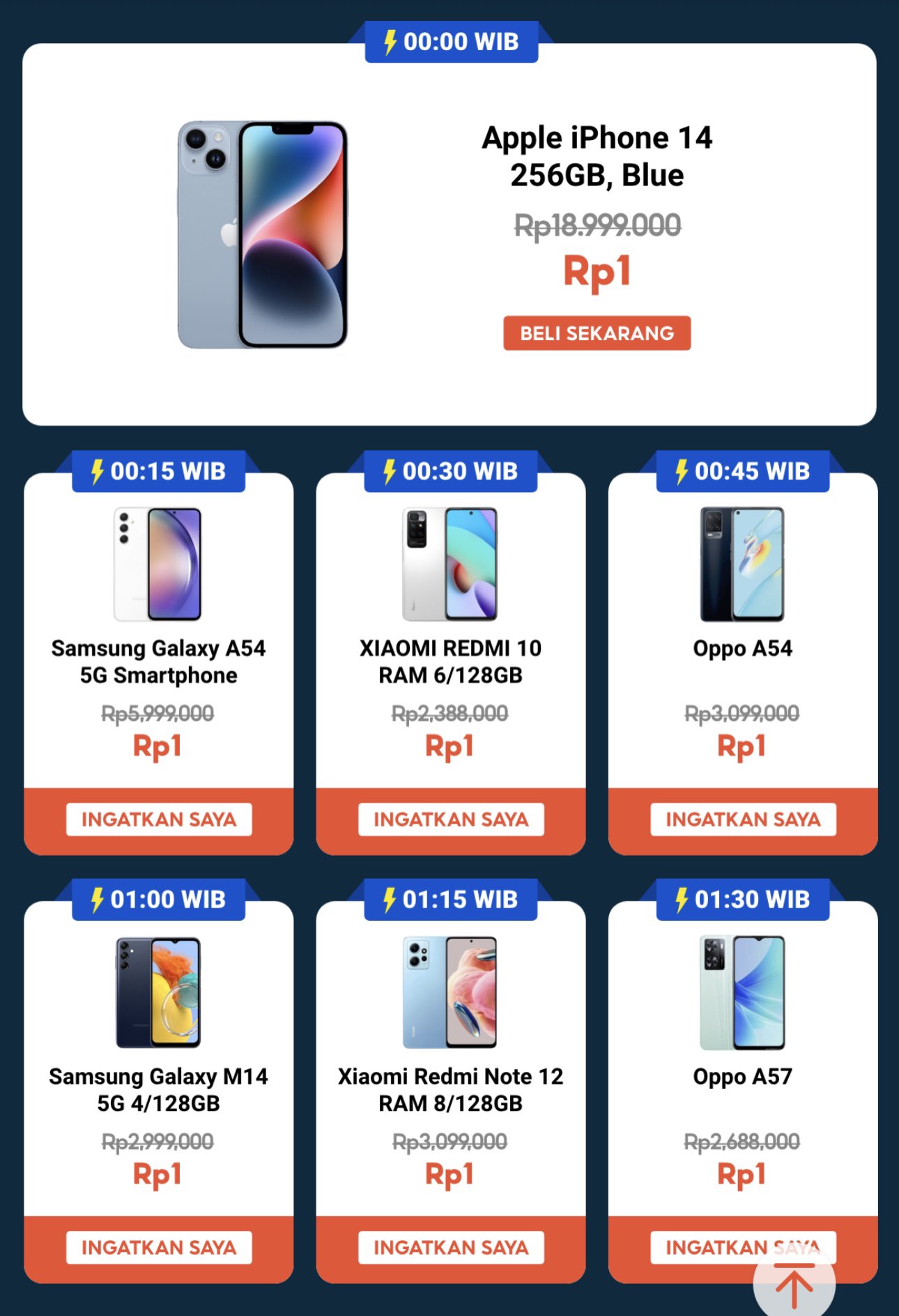 BerburuSale - Base Diskon Kukka on Twitter: "Atau nungguin yang ini? Flash Sale Smartphone Rp1 ...