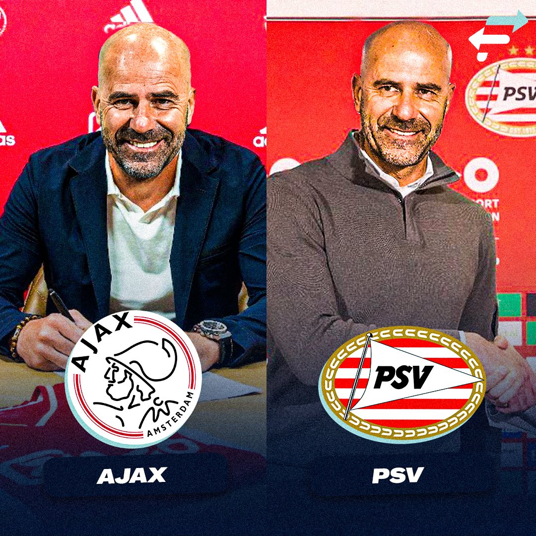 FootballTransfers NL on Twitter: "Waar gaat Peter Bosz tekenen? 👀 Ajax of PSV? 🤔 #ajax #psv #bosz"