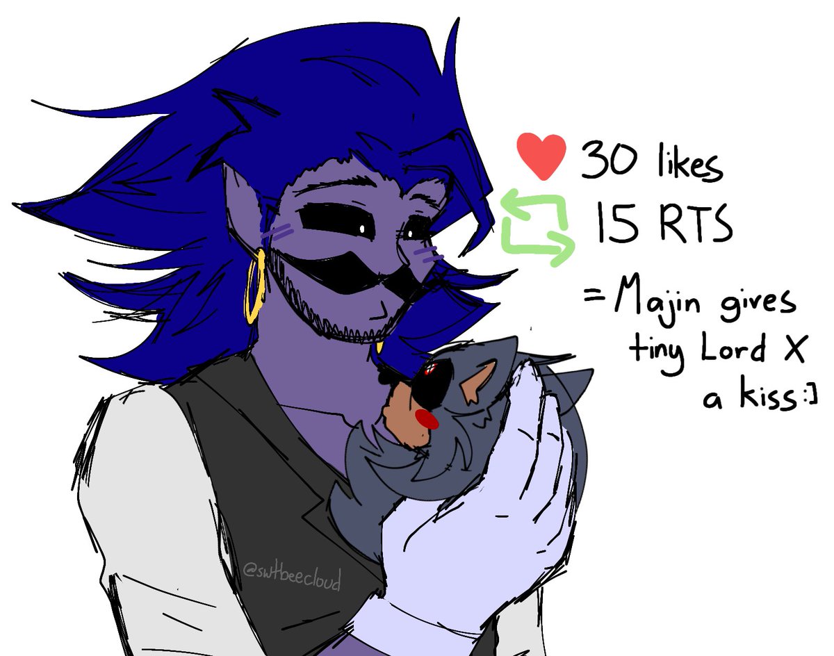 Swtbee On Twitter Pt 2 Majin Saw Tiny Lord X N Picked Him Up Majin Majinsonic Lordx