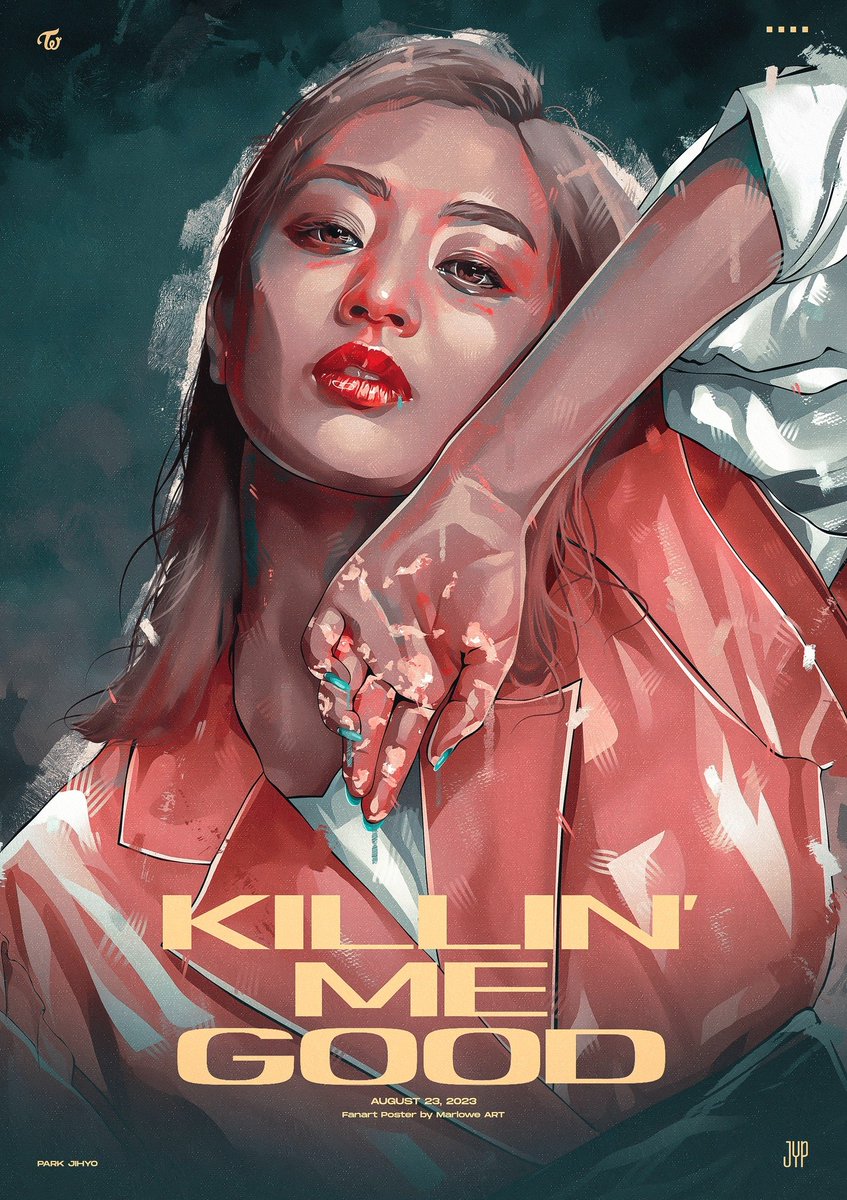 MarloweArt on Twitter: "Killin Me Good Jihyo Fanart Poster Illustration #TWICE @JYPETWICE #트와이스 ...