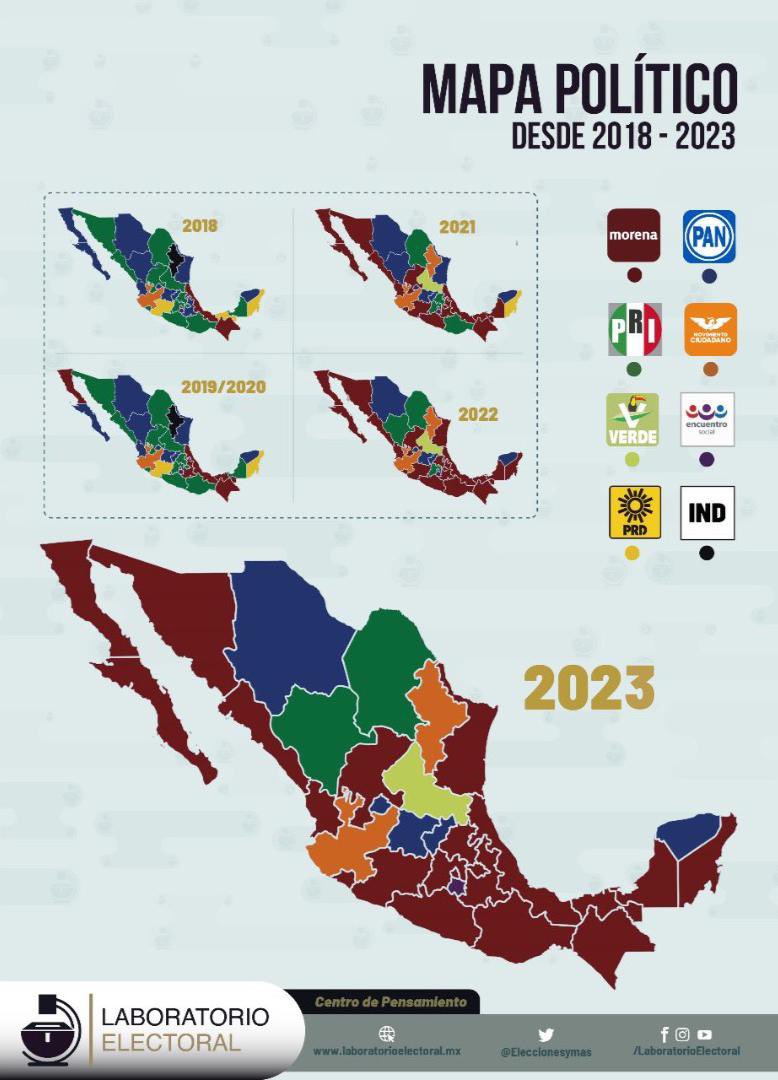 Laboratorio Electoral On Twitter ¿cómo Ha Evolucionado El Mapa