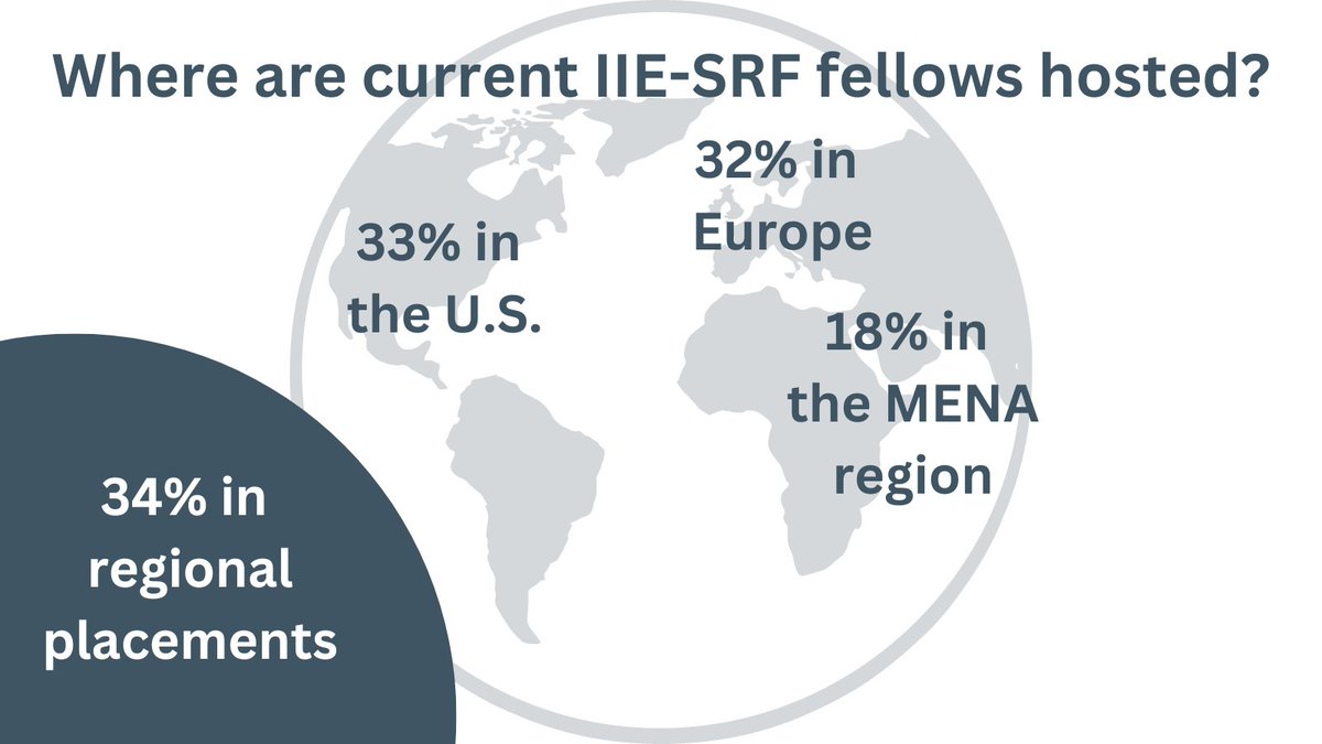 Scholar Rescue Fund on Twitter: "There are currently 119 IIE-SRF fellows carrying out their work ...