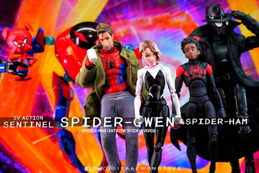 Spider Man Into The Spider Verse Sv Action Spider Gwen Spider Ham Hot
