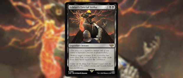 イゼ速。:mtg情報サイト On Twitter 【イゼ速。:izzet Mtg News Flash】 『指輪物語:中つ国の伝承』新カード情報:クリーチャーを破壊し、手札を追放する伝説の