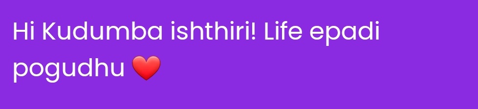 Sanah Chandran 📖🖋 on Twitter: "Ada vaanga vaanga Enna indha pakkam?!!"