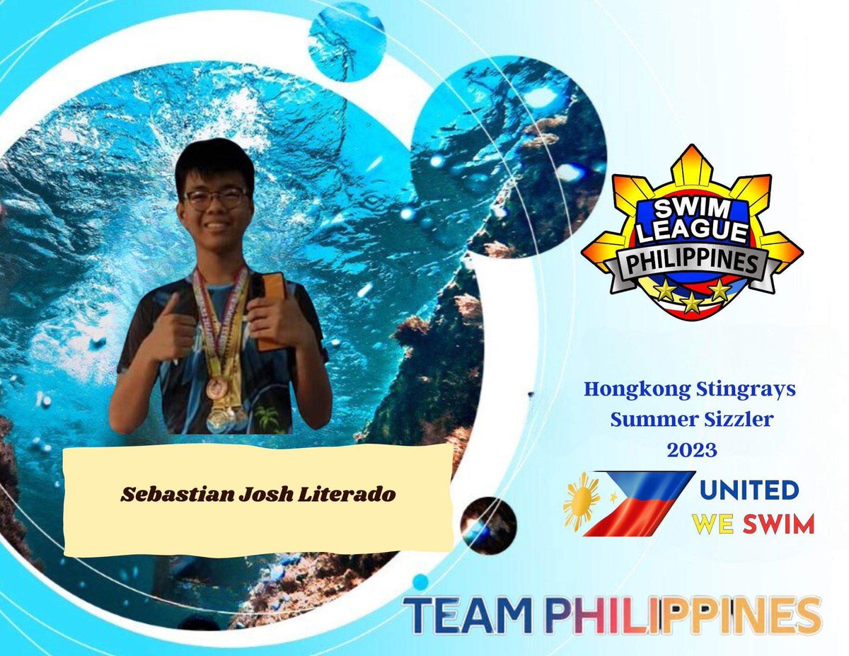 Swim League Philippines on Twitter: "TEAM PHILIPPINES 🇵🇭 Swimmer, Sebastian Josh Literado United ...