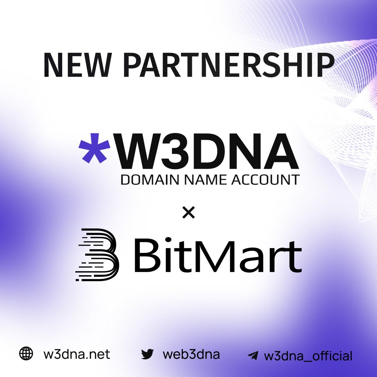 BitMart India on Twitter: "🌟 NEW PARTNERSHIP 🌟 @web3dna 🤜🤛 @BitMartExchange 🎙️Join our exclusive ...