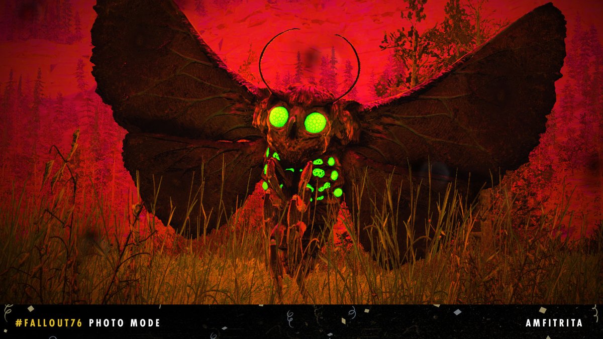 Fallout on Twitter: "Red-y for my close up! Awesome shot by Amfitrita for #MothmanMonday"