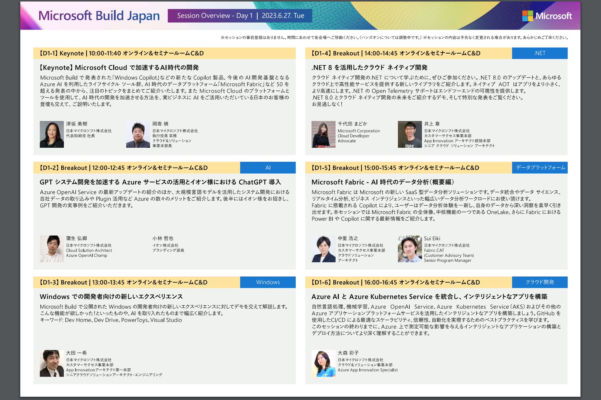 Hiroyuki Nakazato / 中里 浩之 on Twitter: "Microsoft Build Japan にて「Microsoft Fabric - AI 時代のデータ分析 ...