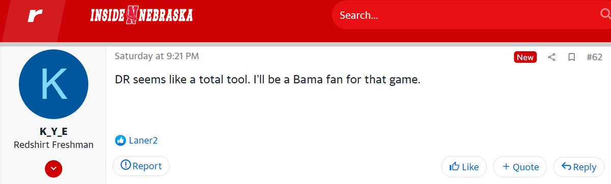 Message Board Geniuses on Twitter: "Some #Nebraska fans still appear to be upset with Dylan Raiola."