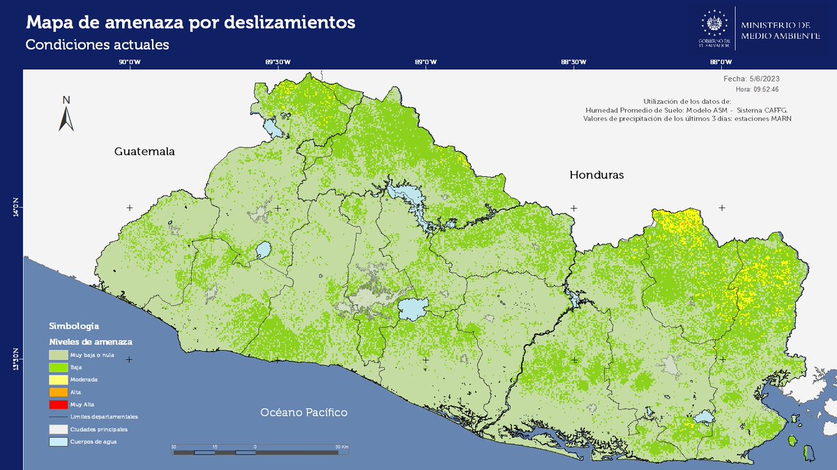 Ministerio de Medio Ambiente on Twitter: "📌#ElObservatorioInforma Mapa actual de amenaza por ...