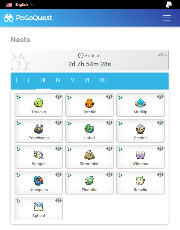PoGoQuest ⚡ on Twitter: "🌱 Lista de Nidos: Temporada "Gemas Ocultas" 🆕Migración #202 📅 Hasta el ...