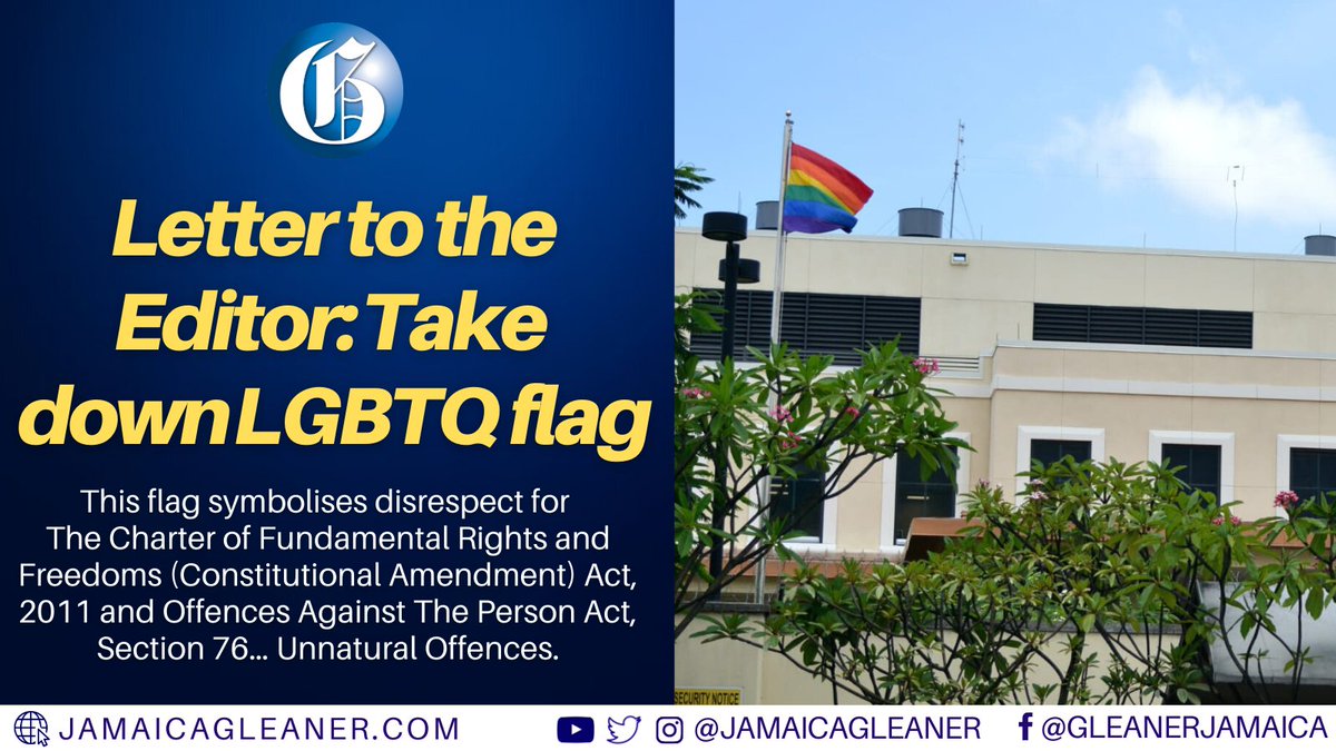 Jamaica Gleaner on Twitter: "The Editor, Madam: I am appealing to the US Embassy in Kingston not ...