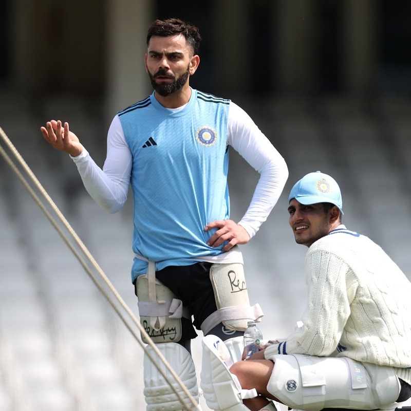 Virat Kohli with Shubman Gill in the practice session. - المسلسل من ...