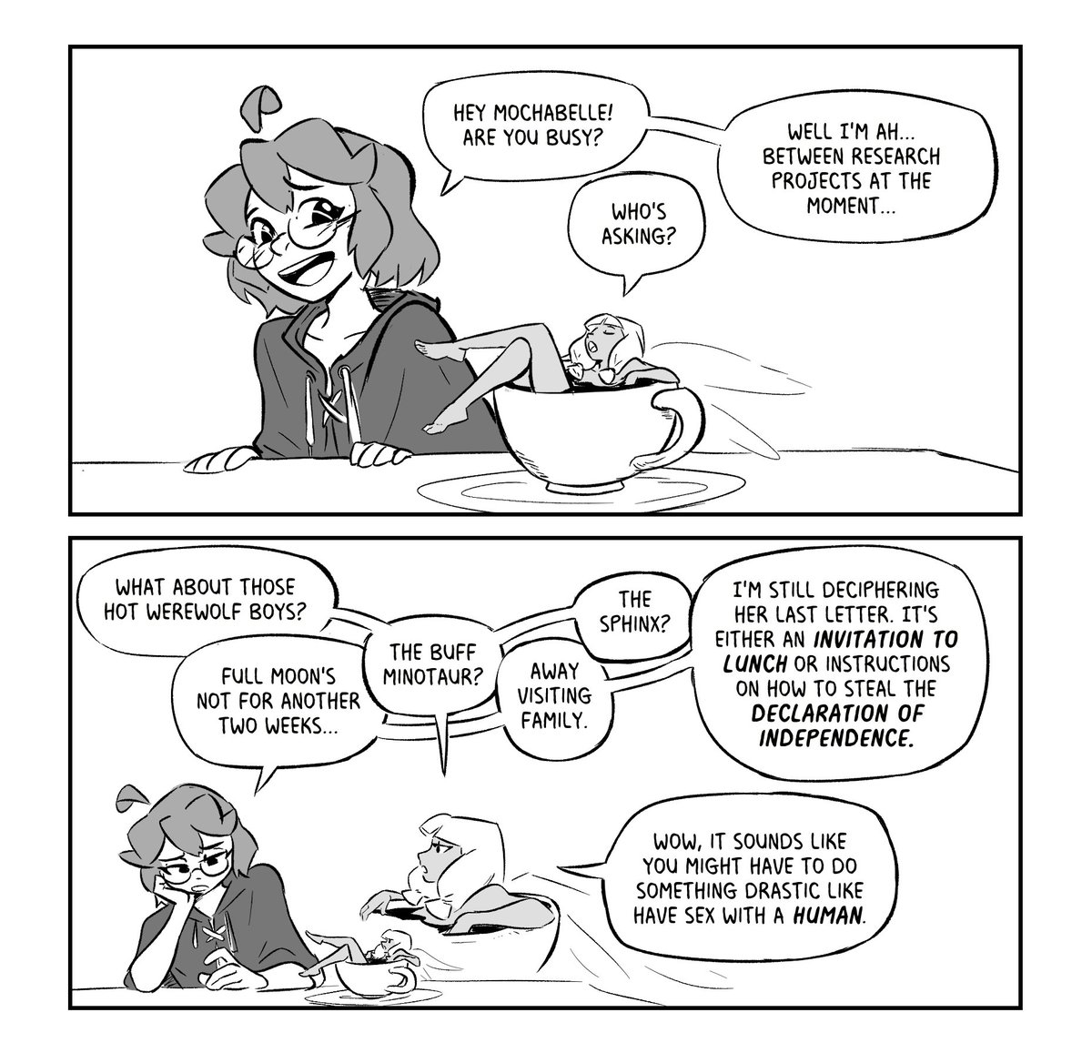 Femboy-Atlas 🏳️‍⚧️ pngtuber on Twitter: "RT @spicymancer: Monster Researcher Eclair has a sudden ...