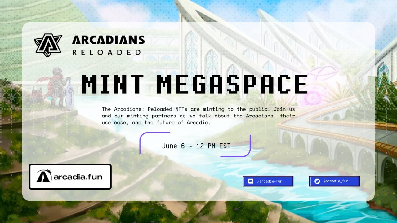 Arcadia 👾 FREE MINT 🔜 🗓️ on Twitter: "Join us for a mint megaspace with our awesome partners! We ...