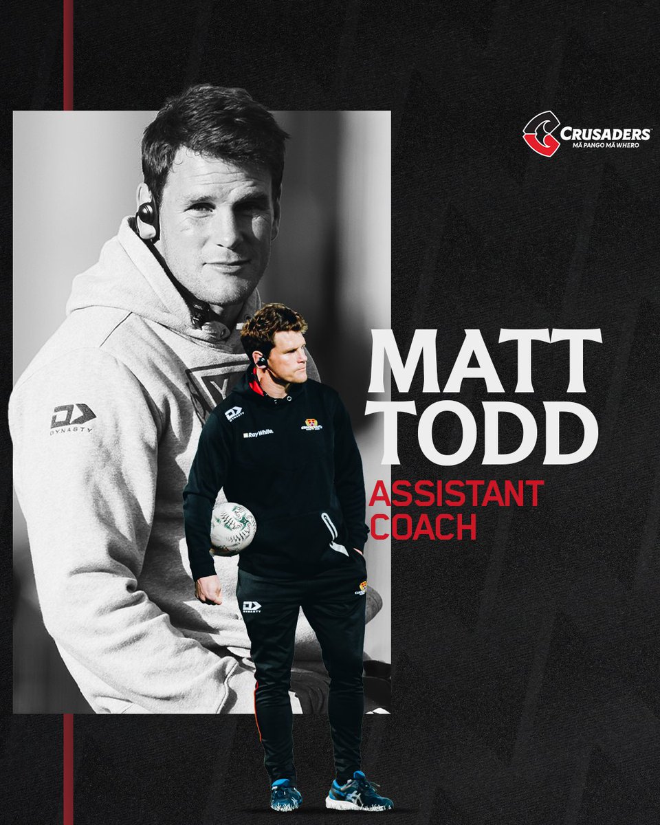 Crusaders on Twitter: "Crusaders Centurion Matt Todd returns home as Assistant Coach ️ Read more ...