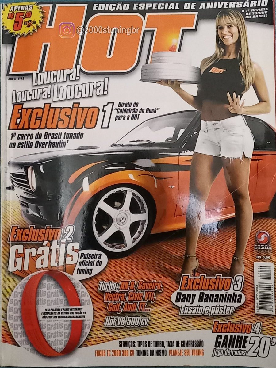 2000s Tuning BR on Twitter: "Chevette que foi o primeiro carro do Lata Velha na capa da Revista Hot"