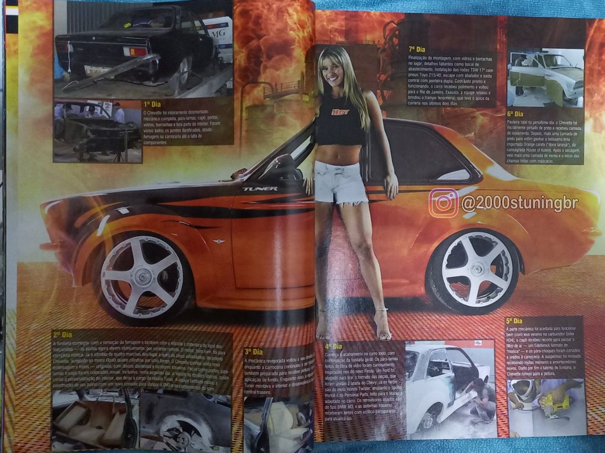 2000s Tuning BR on Twitter: "Chevette que foi o primeiro carro do Lata Velha na capa da Revista Hot"
