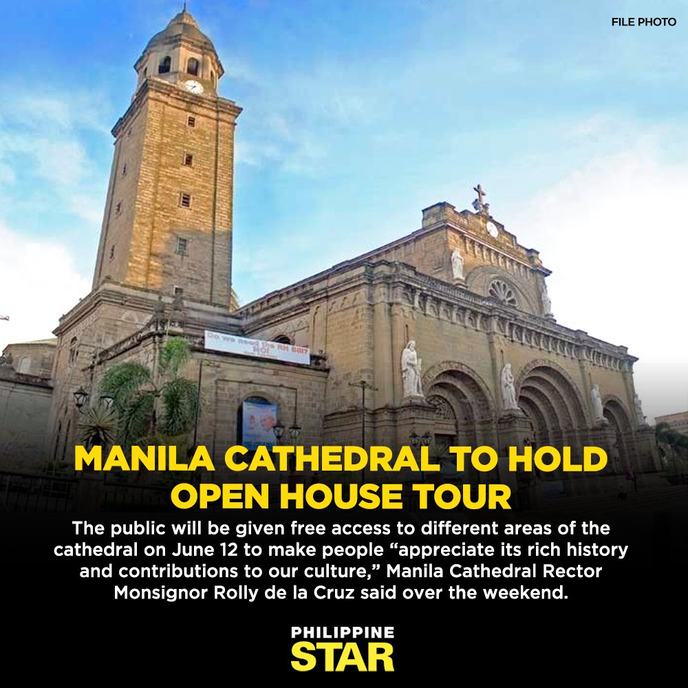 The Philippine Star on Twitter: "The Manila Cathedral will offer guided tours to different parts ...