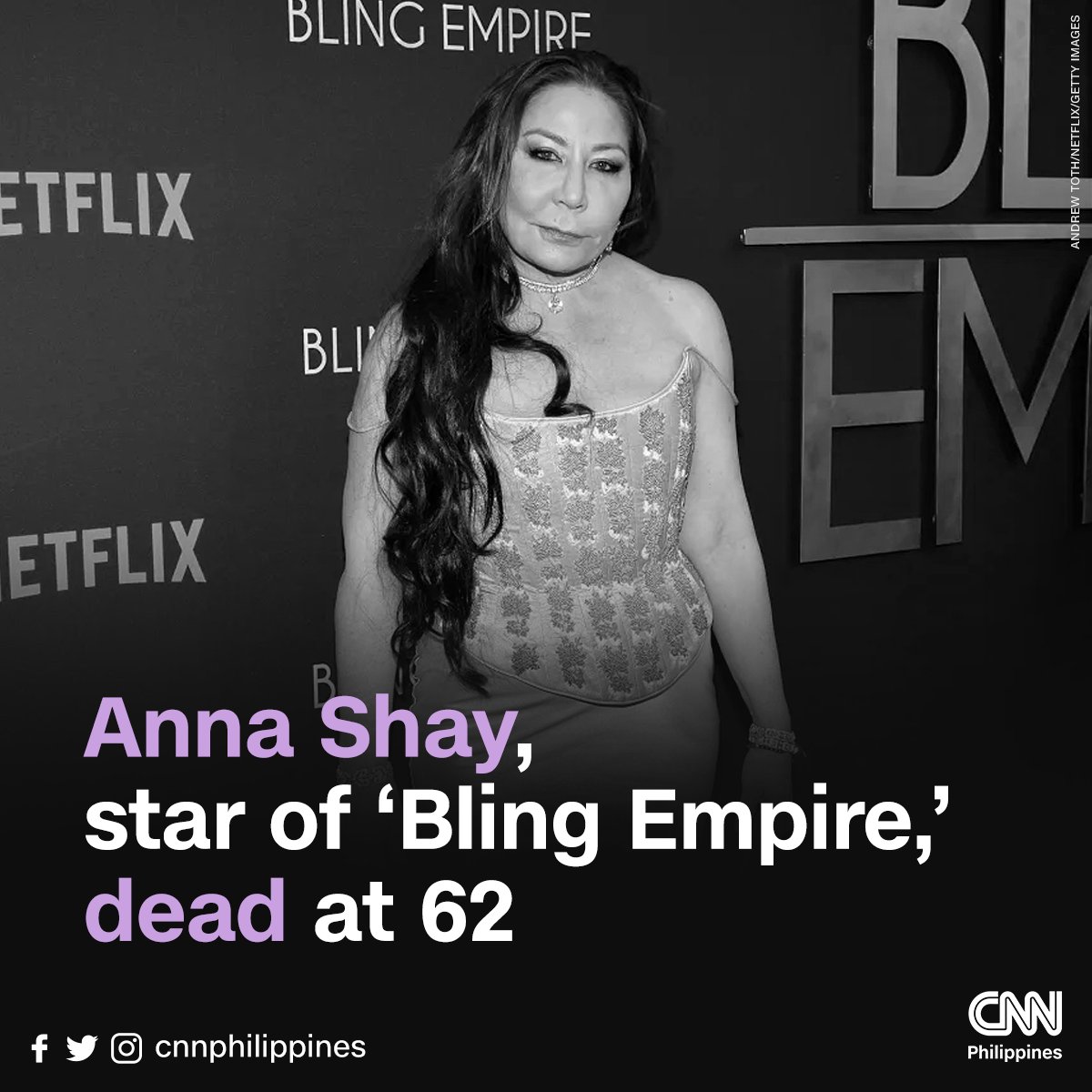 CNN Philippines on Twitter: "Anna Shay, star of the Netflix reality series 'Bling Empire,' has ...