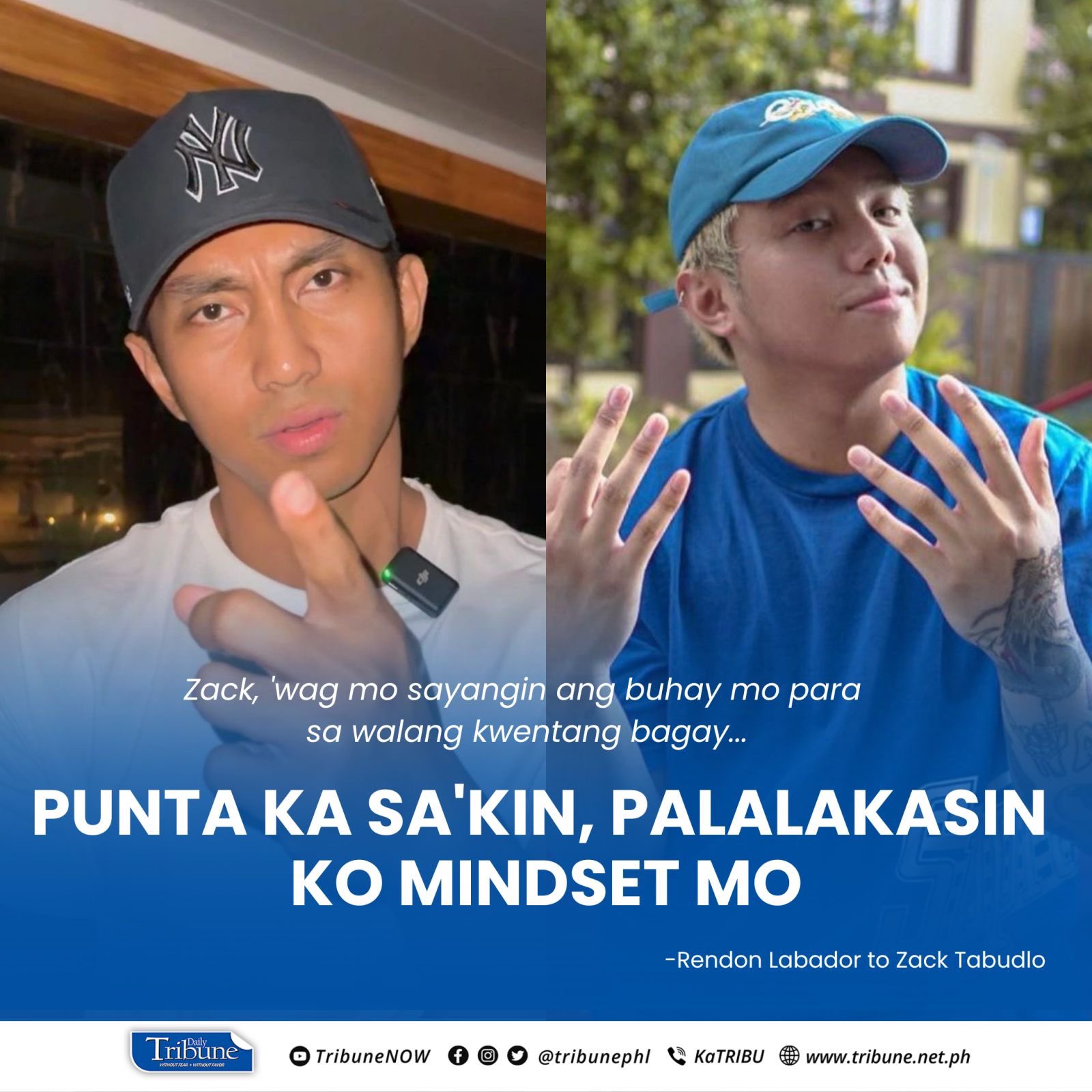 Daily Tribune on Twitter: "Motivational speaker and social media influencer Rendon Labador ...