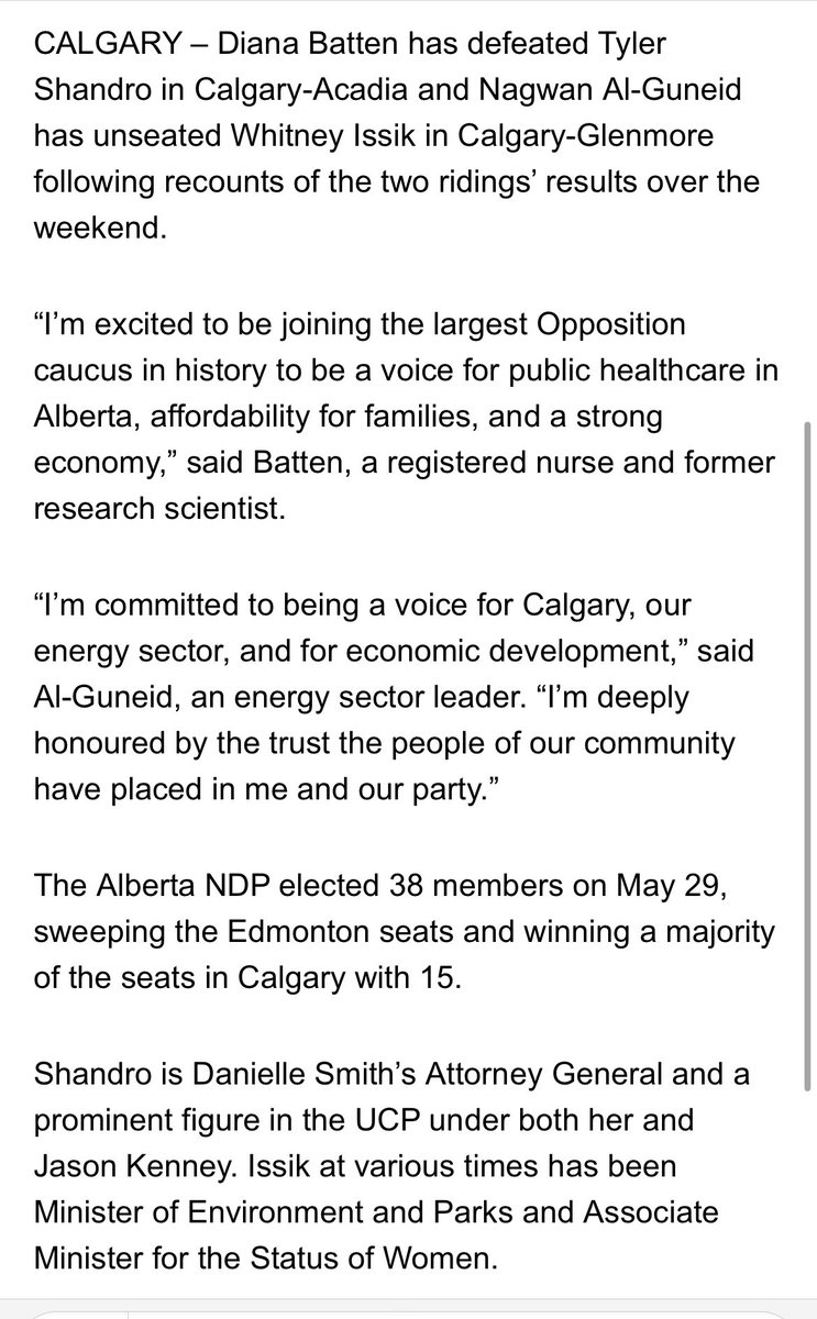 Courtney Theriault on Twitter: "The NDP put out release saying Diana Batten and Nagwan Al-Guneid ...