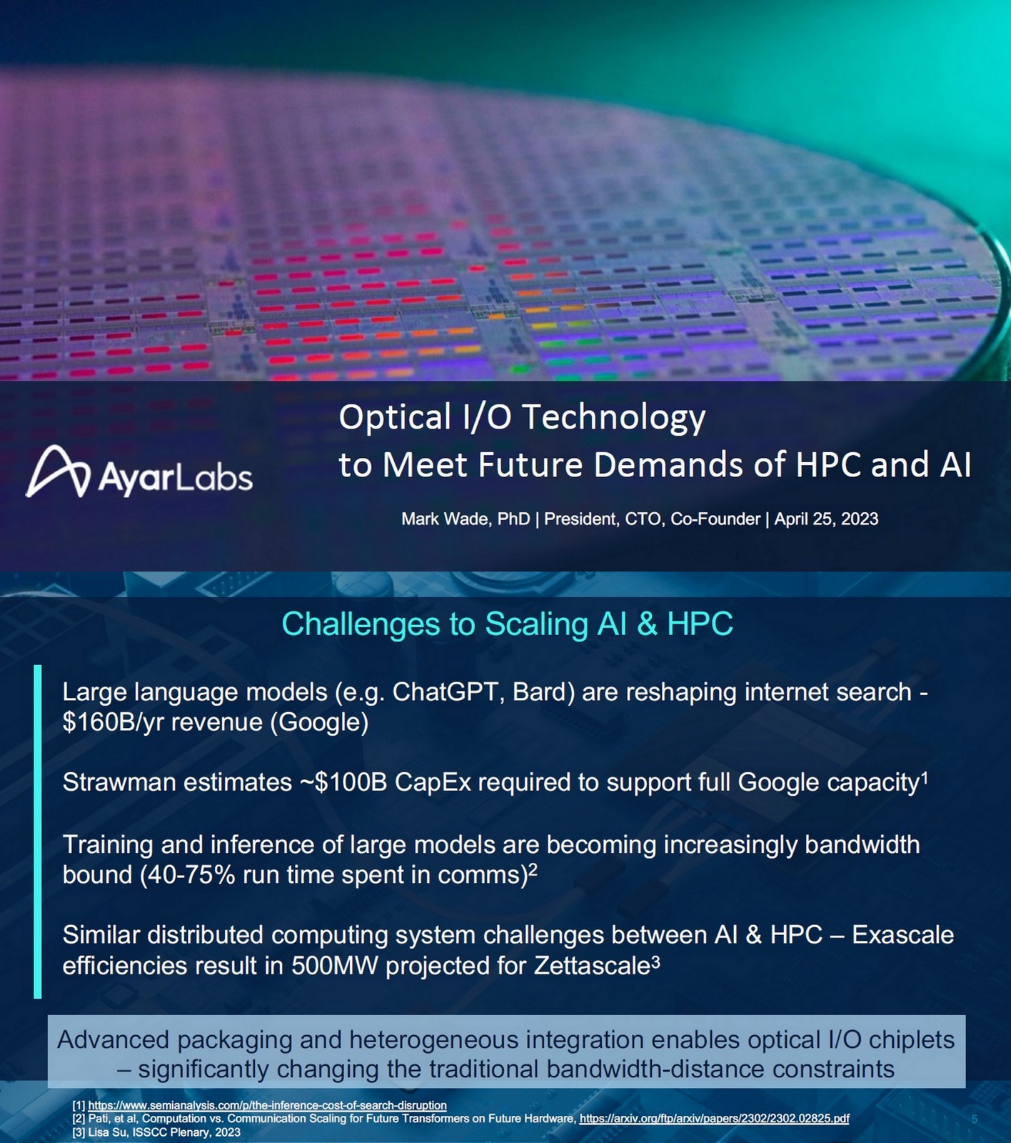 OGAWA, Tadashi on Twitter: "=> "Optical I/O Technology to Meet Future Demands of HPC and AI ...