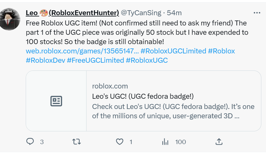 FieryArn on Twitter: "Don't trust this guy he banned me because i told him his ugc are fake he ...