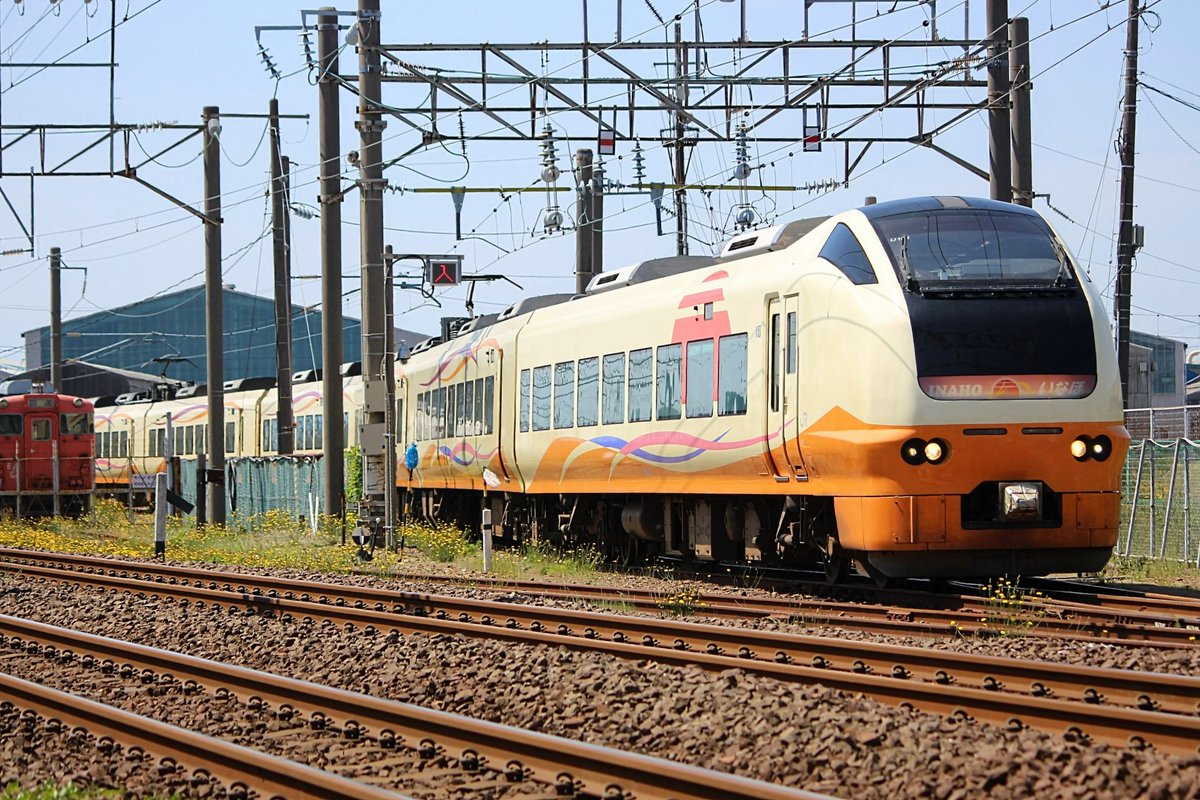 みっちょん on Twitter: "E653系U101編成 作業終了し秋田総合車両センターから出場しました。 #E653系運用"