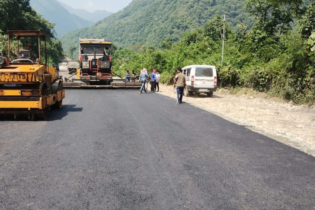 Infra News India (INI) on Twitter: "2 Laning with hard shoulders of the Arrowa-Khupa-Hayuliang ...