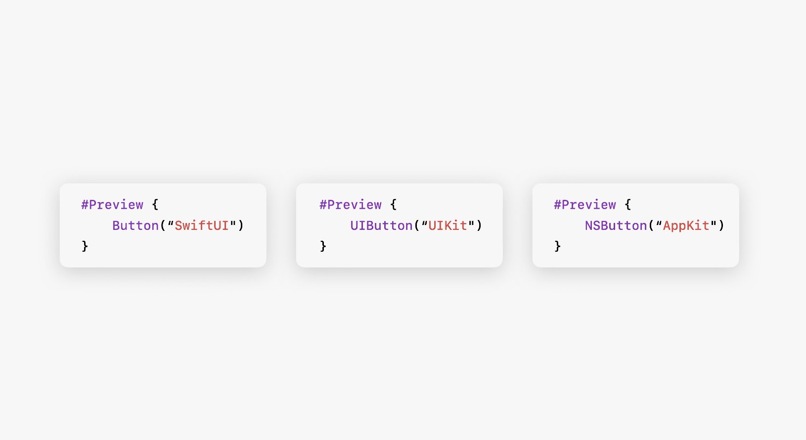 Sarun W. on Twitter: "Xcode previews now support UIKit, and AppKit out of the box. https://t.co ...
