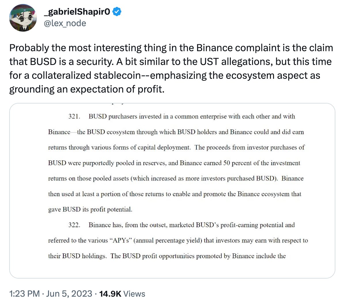 Bankless JAPAN on Twitter: "12/18 BUSD SECは、BinanceがBUSDの年利を宣伝し、BUSD報酬プログラムを設立したことを問題視しており、投資家が ...