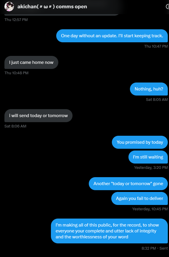 InfinityPilot on Twitter: "Dak 4 @bertochka3 fails once again to send a progress update after ...