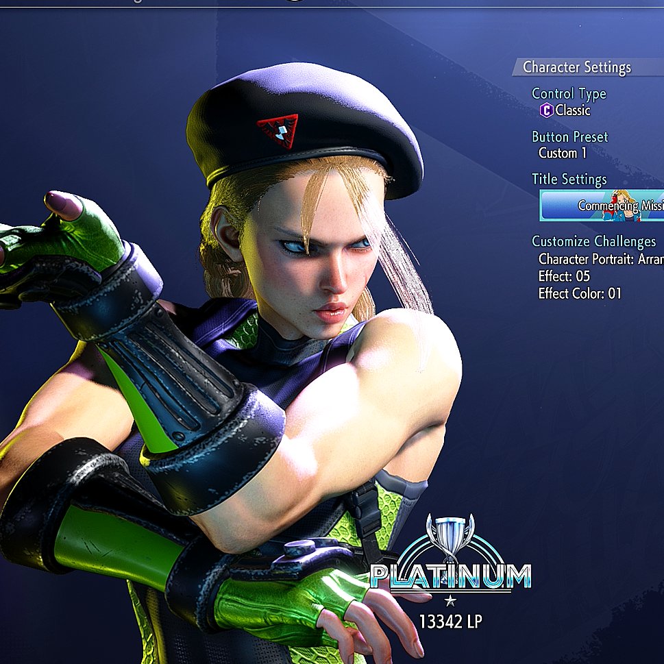 Kasual on Twitter: "and with that 14 win streak both my Cammy and Juri are Platinum I fumbled my ...