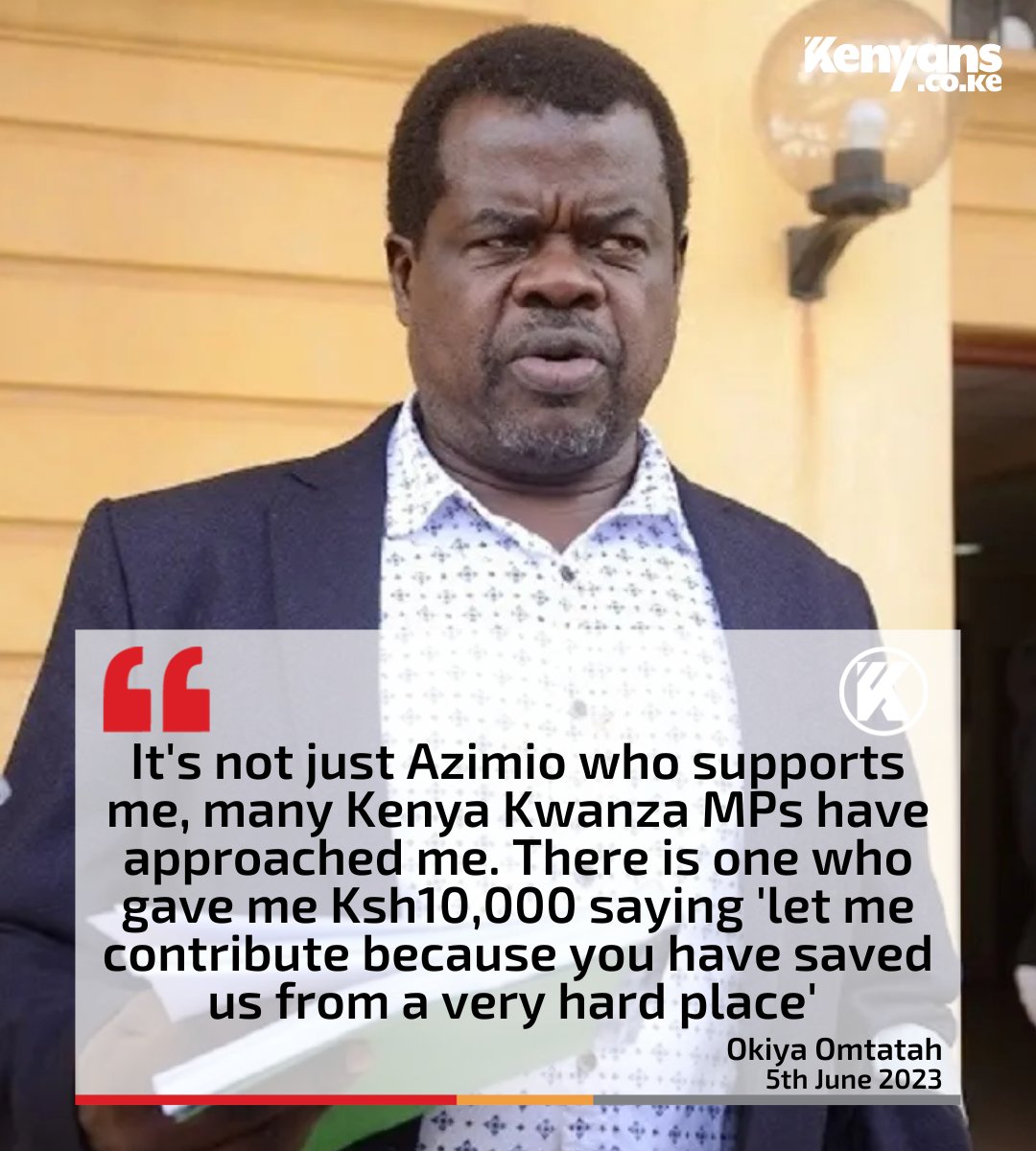 Kenyans.co.ke on Twitter: "It's not just Azimio who supports me, many Kenya Kwanza MPs have ...