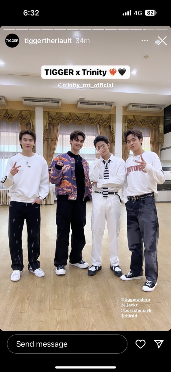 ♡สุดเท่ on Twitter: "TIGGER x TRINITY ️‍🔥🖤 TRINITY at Horwang #OCTOPUSxHORWANG # ...