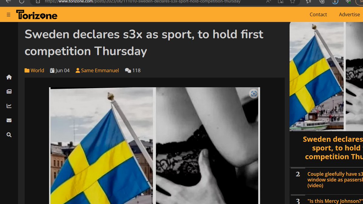 RÔla🤩🦅 On Twitter Sex Declared As A Sport In Sweden Dont Say I Didn