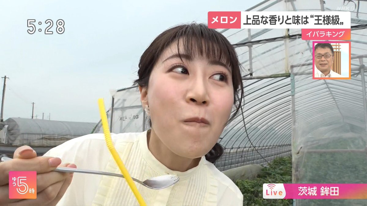 ナンガ(^O^)σ on Twitter: "#イバラキング #メロン #茨城・鉾田市 #佐藤あゆみ #NHK #ニュースLIVEゆう5時 #ゆう5時 #2023年6月6日"