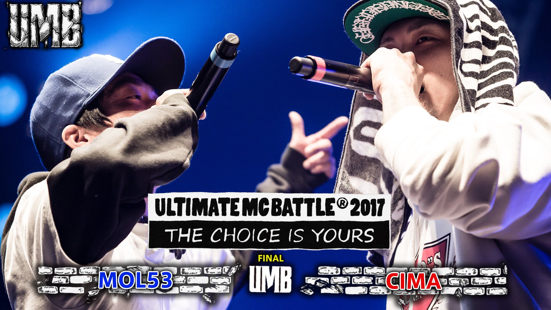 ULTIMATE MC BATTLE on Twitter: ""ふぁんく vs CIMA” UMB2017 THE CHOICE IS YOURS Vol.1 BEST8 第3試合 ...