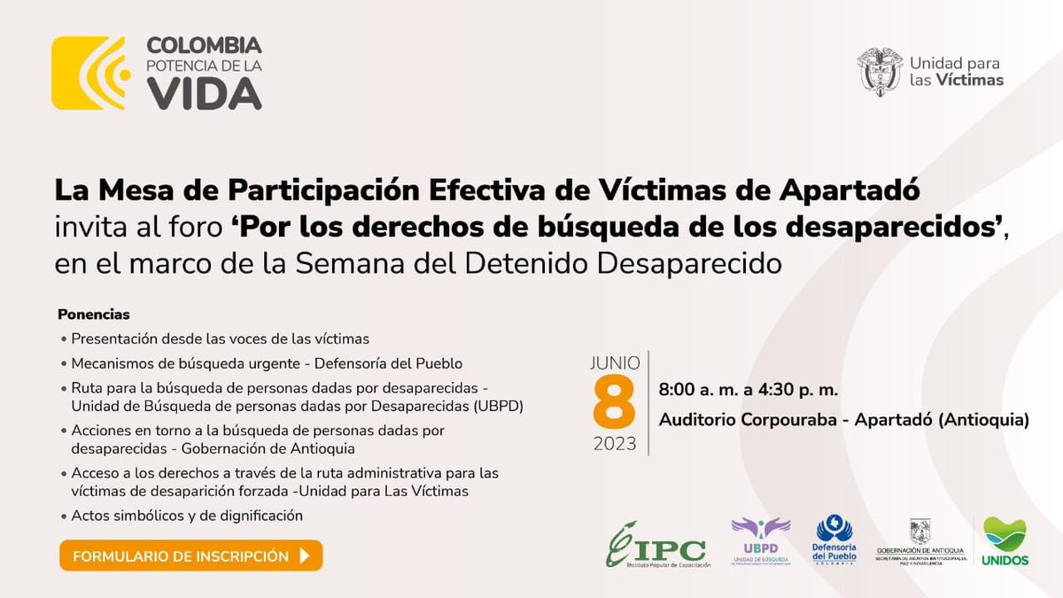 Secretaría De Gobierno Paz Y Noviolencia On Twitter En Apartadó